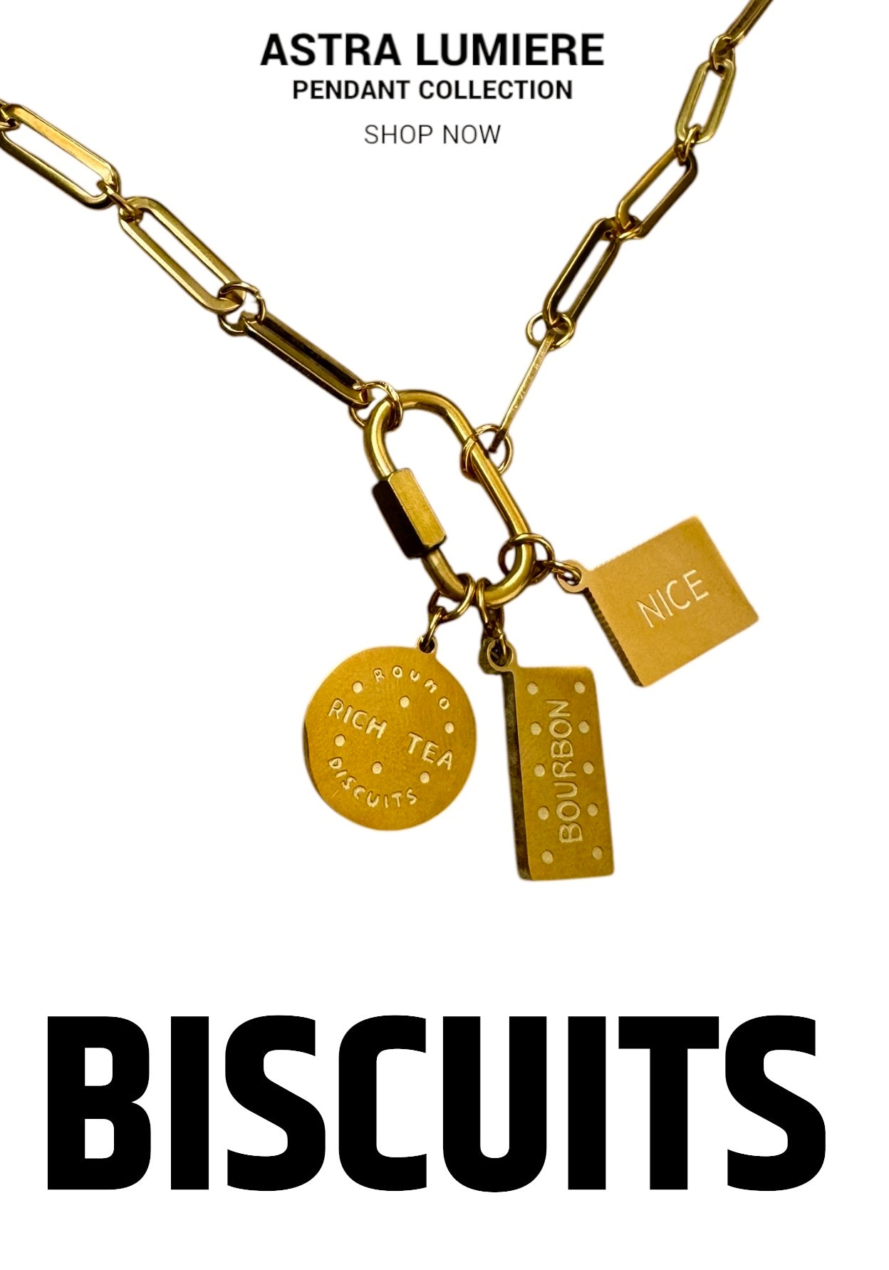 Biscuit Jewellery | Gold Biscuit Pendants | Astra Lumiere